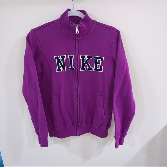 Nike | Jackets & Coats | Nike Purple Full Zip Jacket | Poshmark